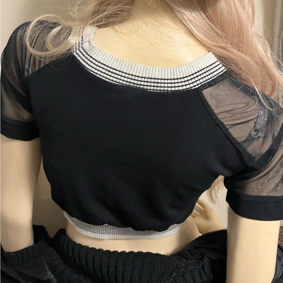 Brat Star | Tops | Brat Star Sheer Mesh Short Sleeve 9s Sporty Gogo ...